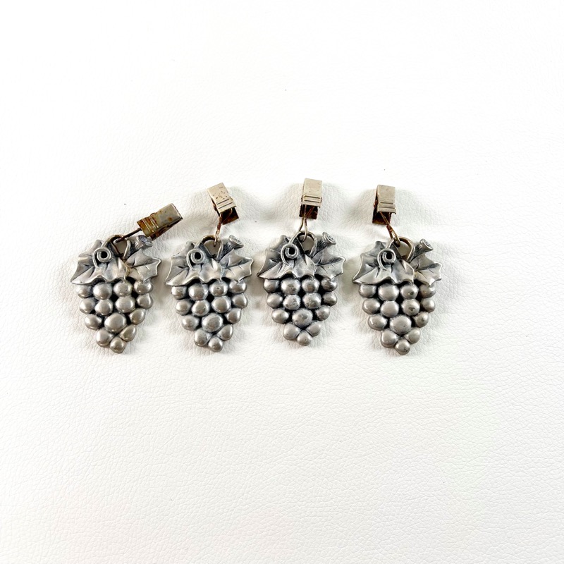 Dugholder (sæt a' 4 stk) - drueklase - Vintage & Loppefund - Lenes Garage