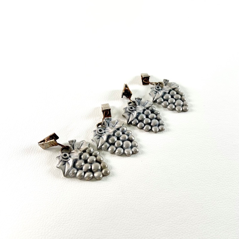 Dugholder (sæt a' 4 stk) - drueklase - Vintage & Loppefund - Lenes Garage